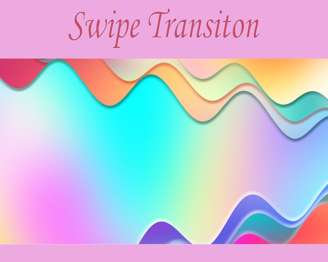 Unique Swipe Twitch Stinger Transition - Gradient Liquid Wave Effect ...