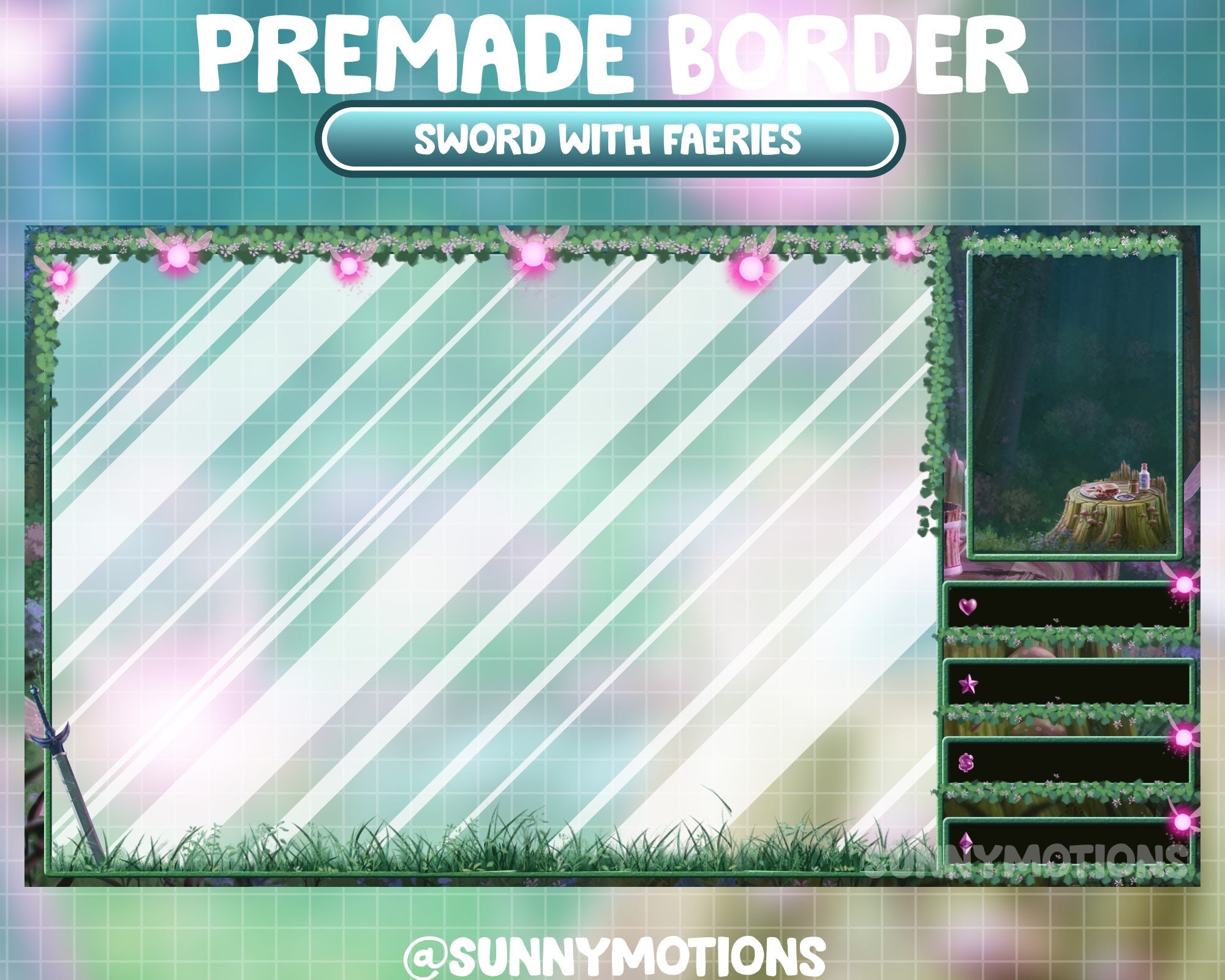 ANIMATED Stream Package / Warrior Fantasy Sword Twitch Overlay - Etsy