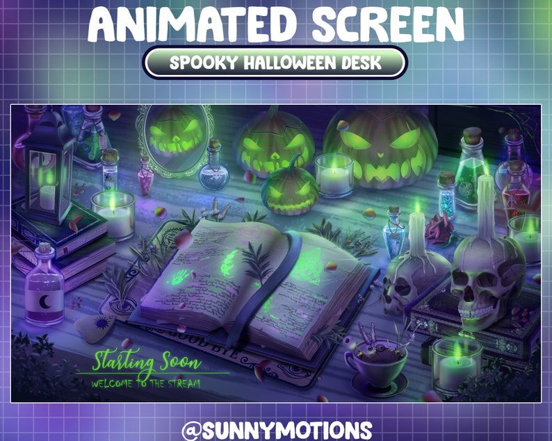 Animated Twitch Stream Package Overlay / Devil / Halloween Spooky Eyes ...