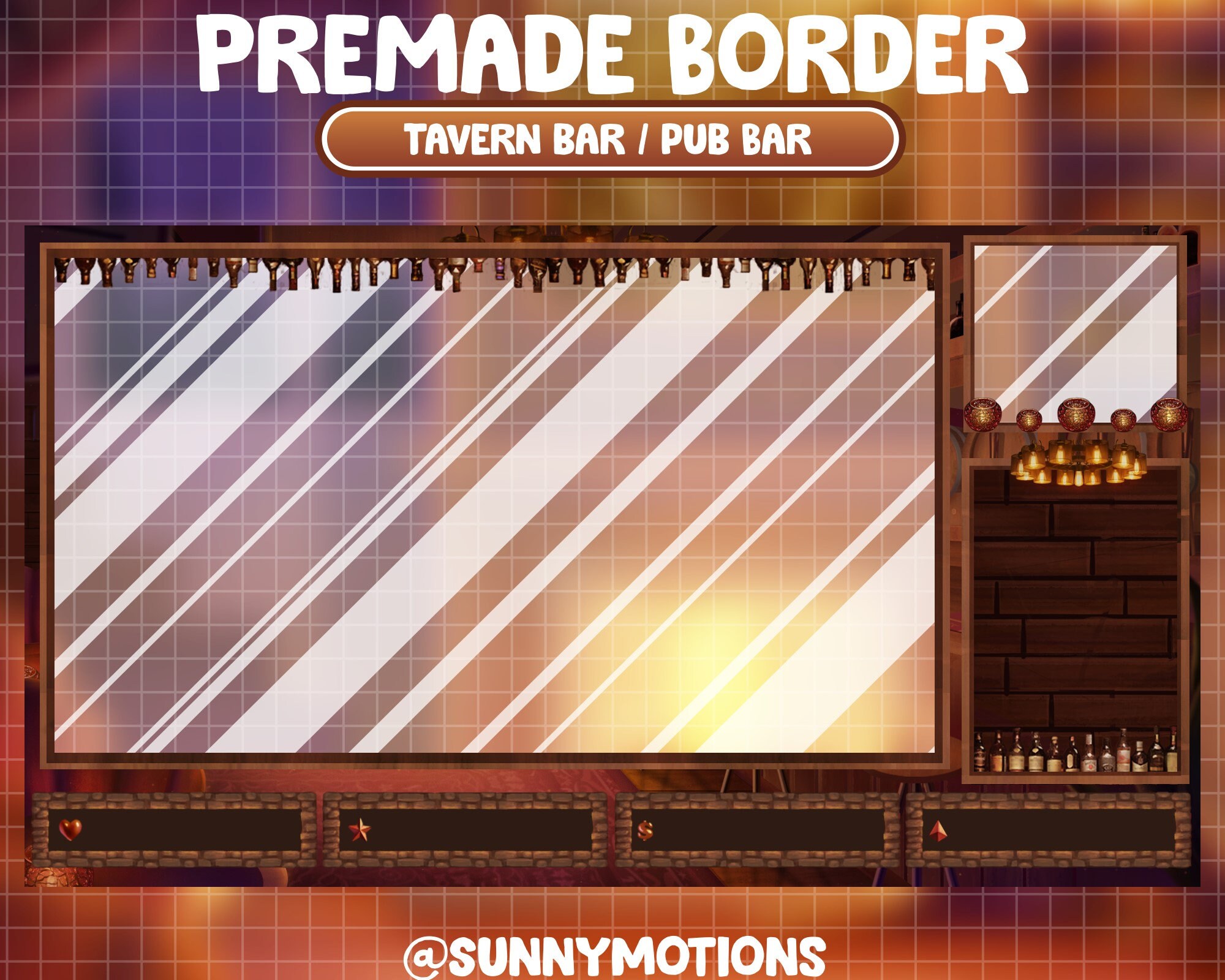 FULL ANIMATED Twitch Stream Package / Cozy Warm House Overlay - Etsy