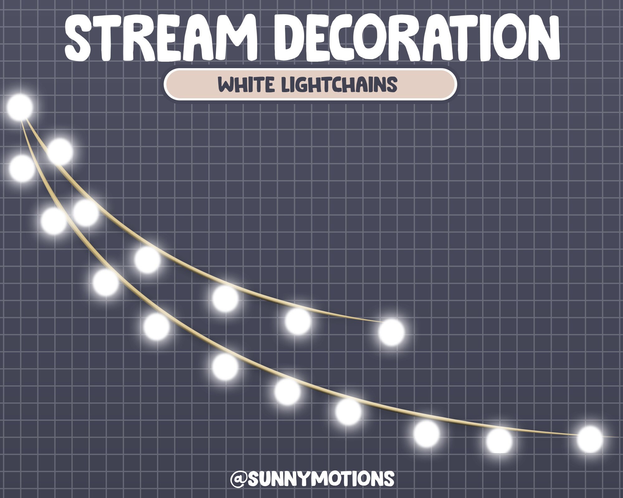 3 Animated Stream Decoration Warm White Light Chains / Cute - Etsy