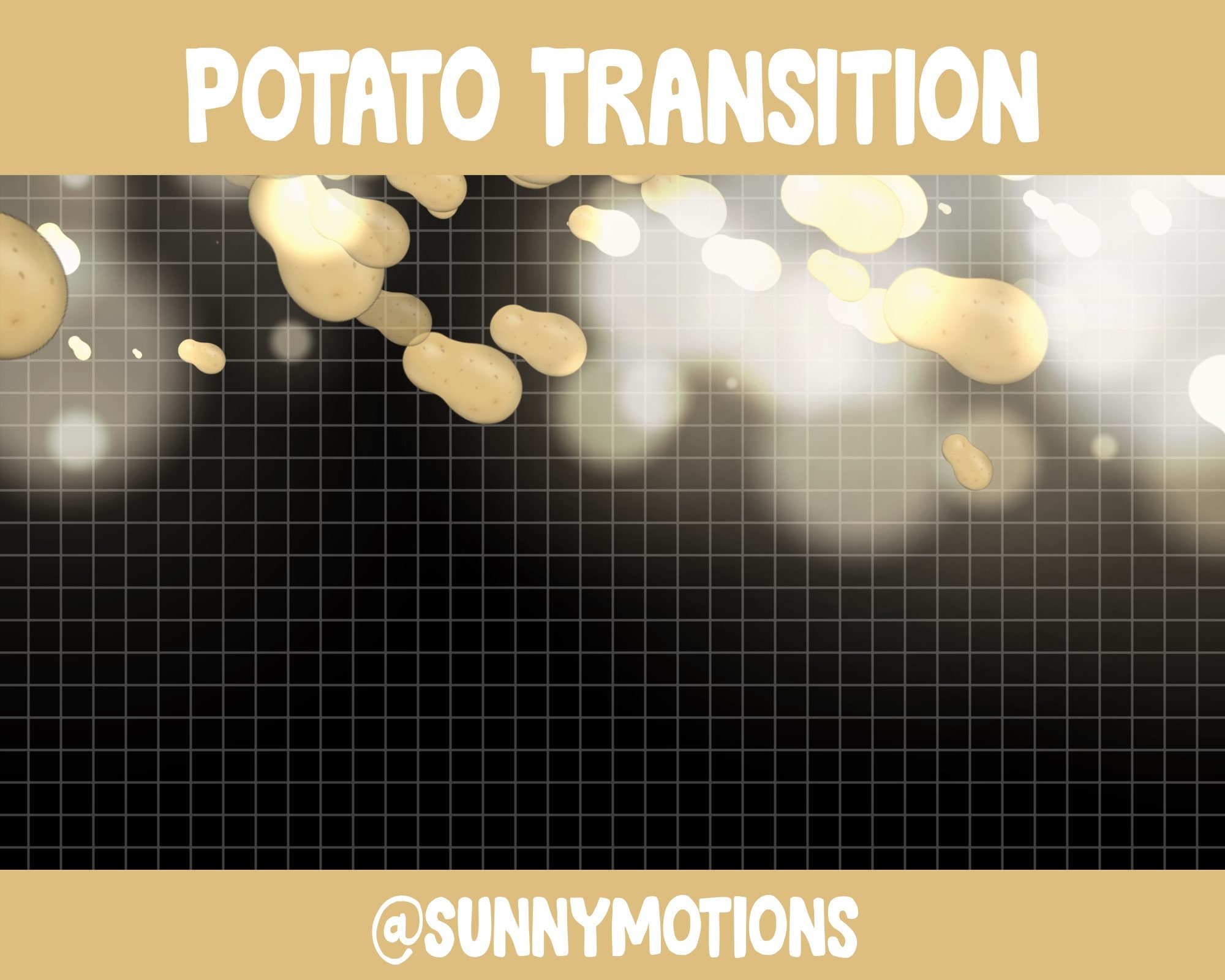 Potato Animated Twitch Scene Stinger Transition - Kawaii Starchy Food ...