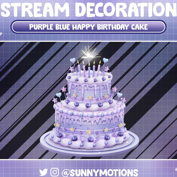 Blueberry Twitch Overlay - Etsy