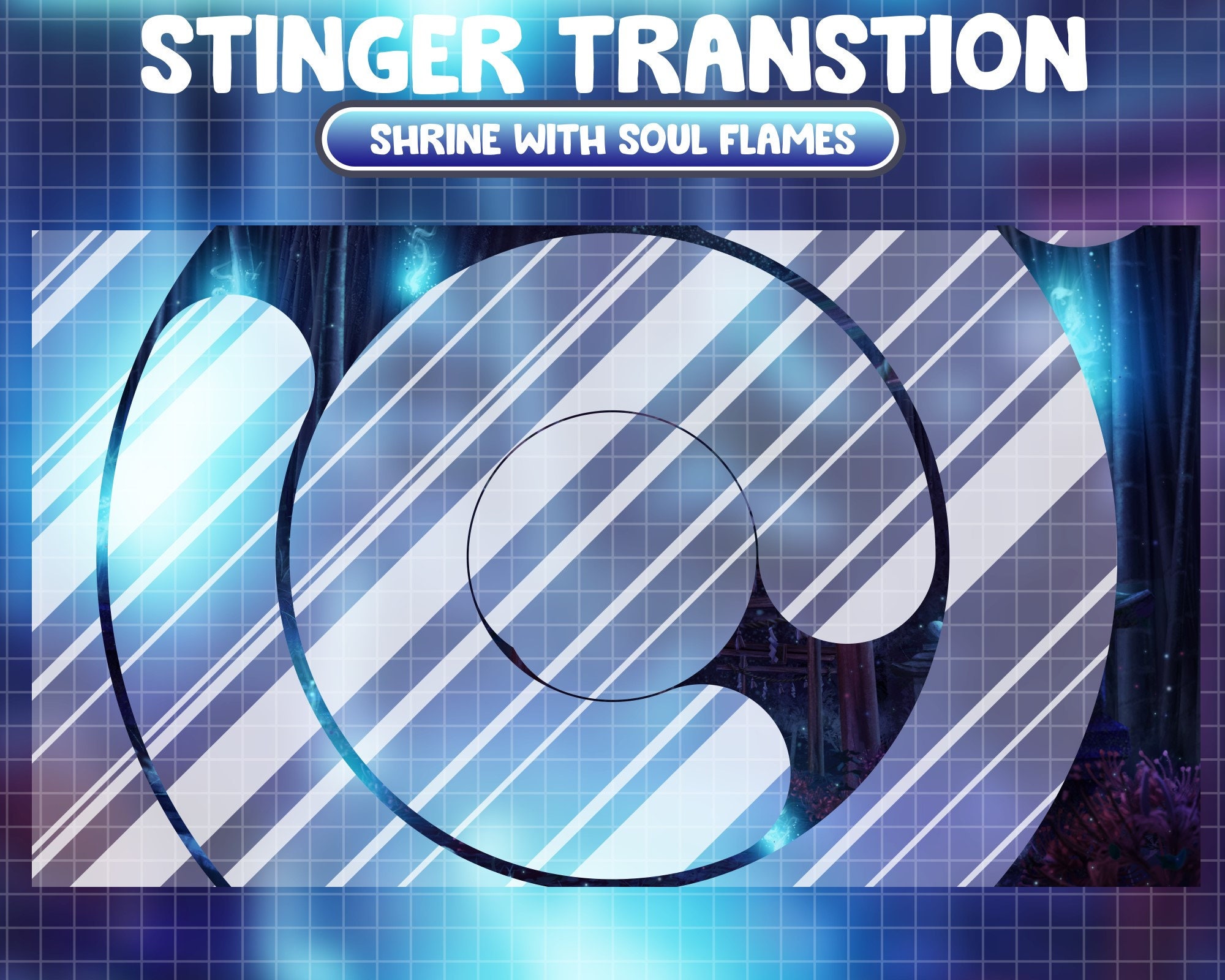 Shrine With Will-o-wisps Soul Flames Twitch Stream Stinger - Etsy