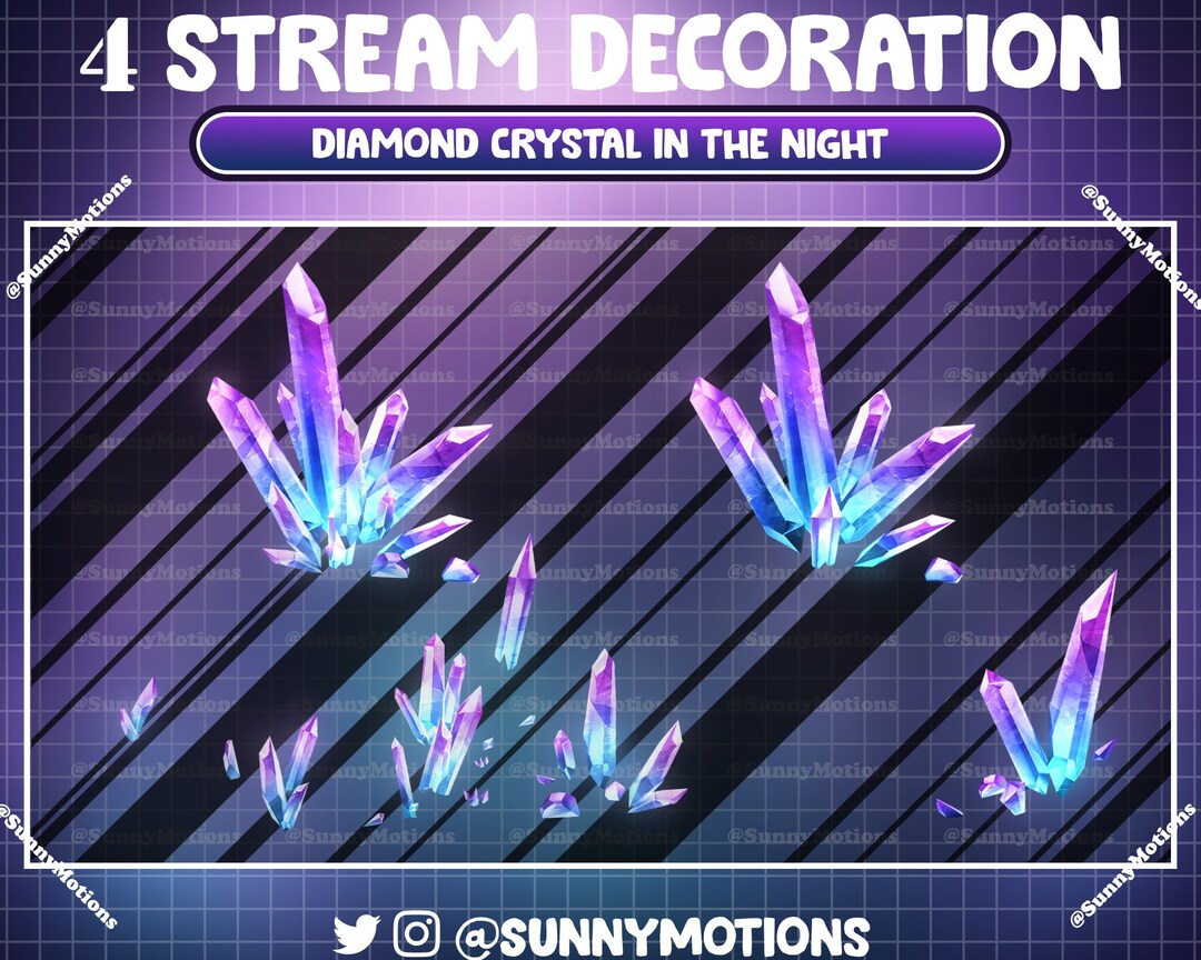 Animated Stream Decoration: Kawaii Magical Pink Purple Blue Sparkles ...