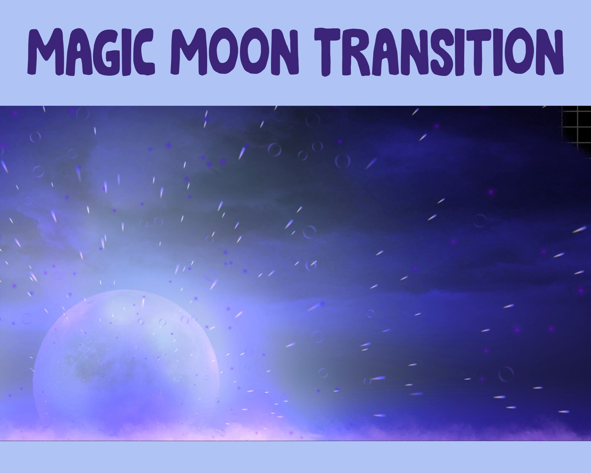 Magical Moon Space Stars Stinger Transition / Animated Twitch Scene ...