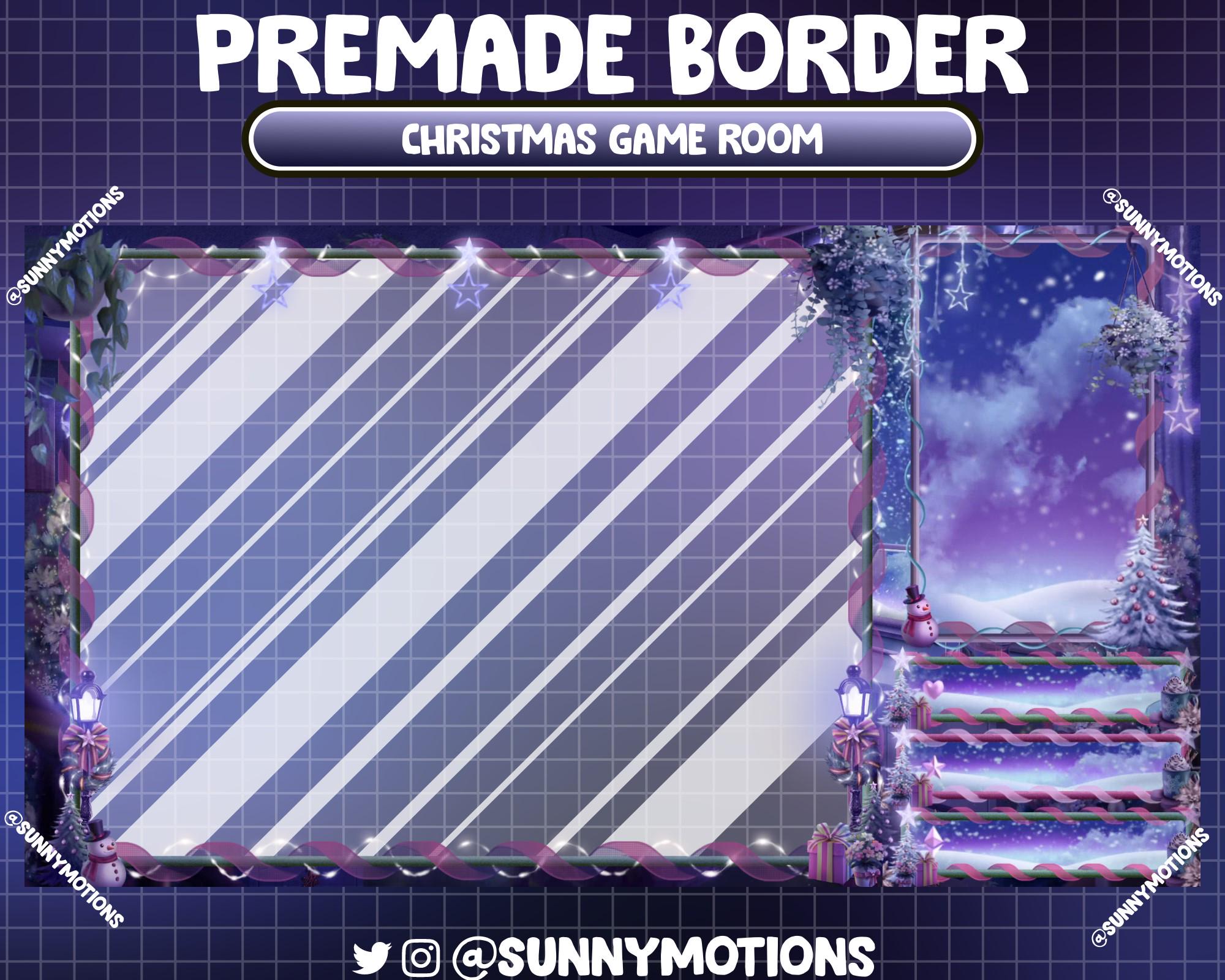ANIMATED Twitch Overlay Stream Package: Aesthetic Cozy Purple Christmas ...