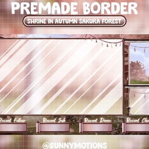 Animated Twitch Stream Package Overlay / Shrine Temple Day / Aesthetic ...