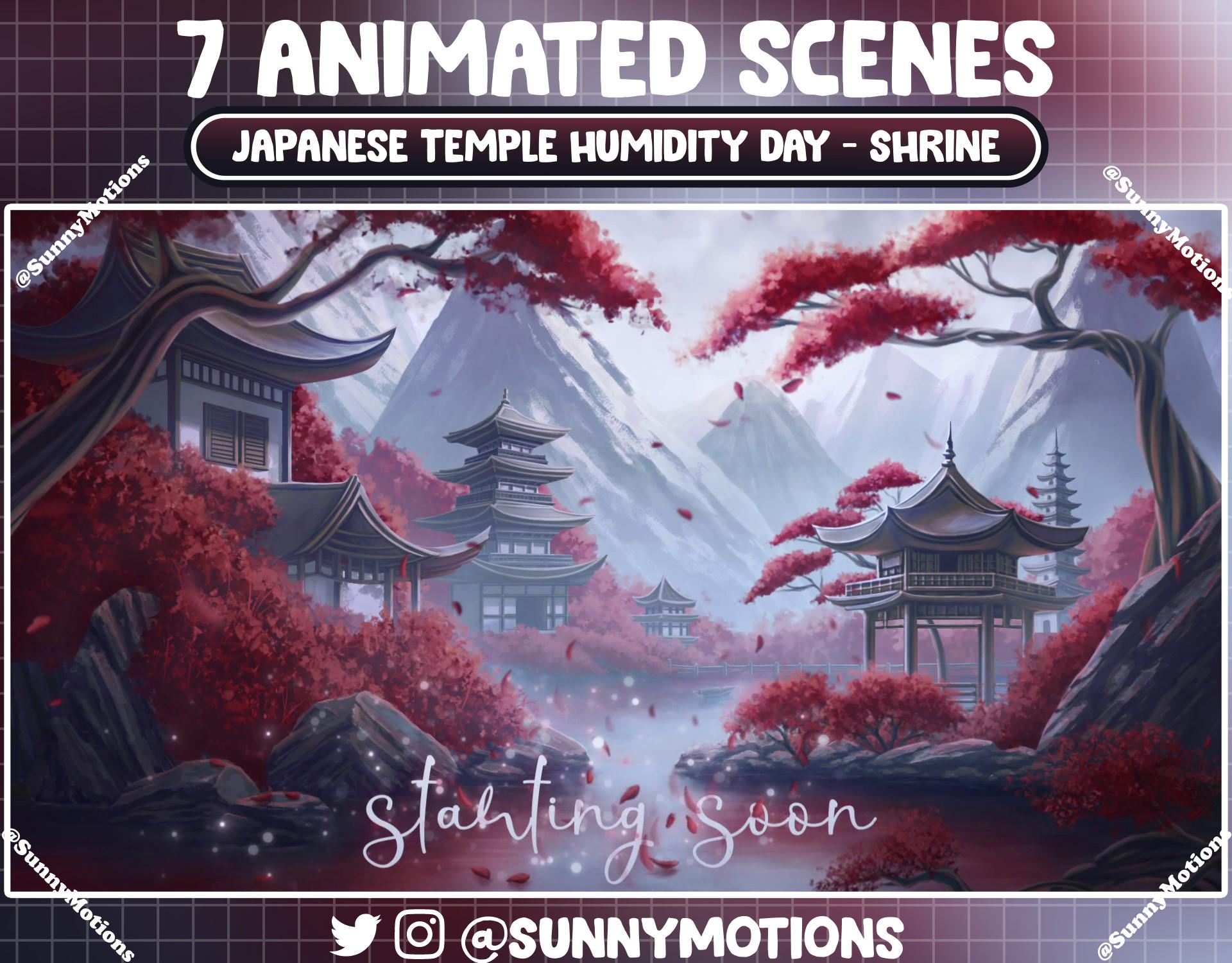ANIMATED Stream Package: Aesthetic Morning Humidity Japanese Ancient ...