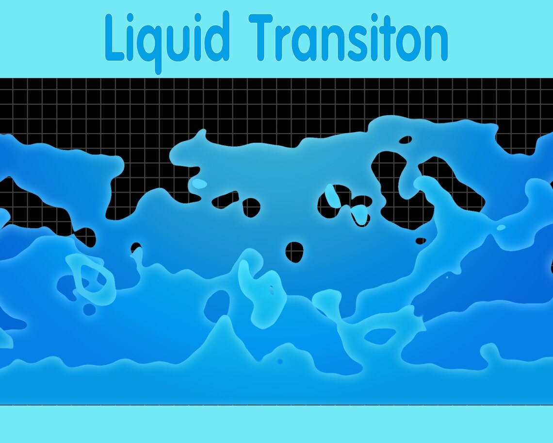 Animated Twitch Stinger Transition Animation / Ocean Blue Liquid Twitch ...