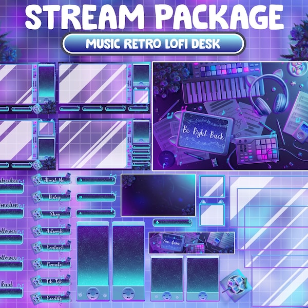 Study Twitch Overlay - Etsy