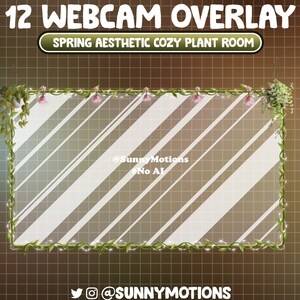 ANIMATED Green Vines, Pink Flower, Tree Webcam Border, Mushroom, Sakura ...