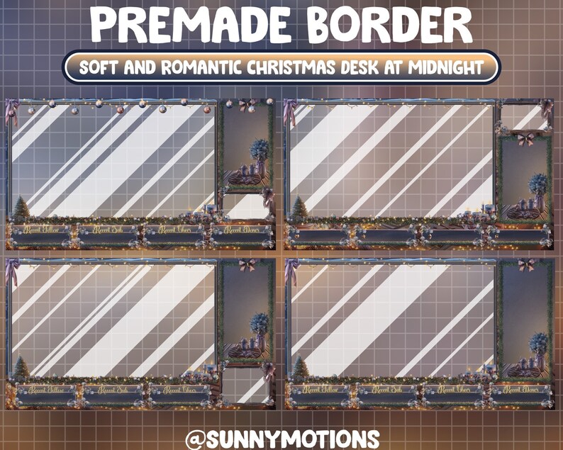 ANIMATED Cozy Winter Desk Twitch Overlay Stream Package / - Etsy