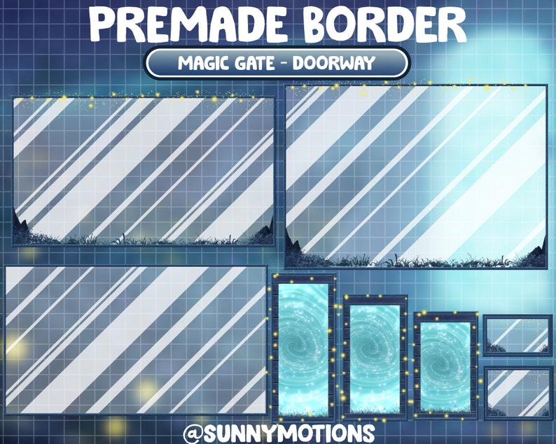 ANIMATED Twitch Overlay Stream Package / Magical Gate / - Etsy