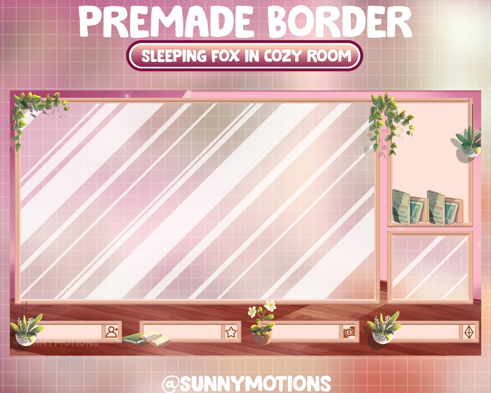 FULL ANIMATED Twitch Stream Package / Love Cozy Bedroom With - Etsy