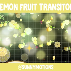 Lemon Yellow Fruit Animated Twitch Scene Stinger Transition - Kawaii ...