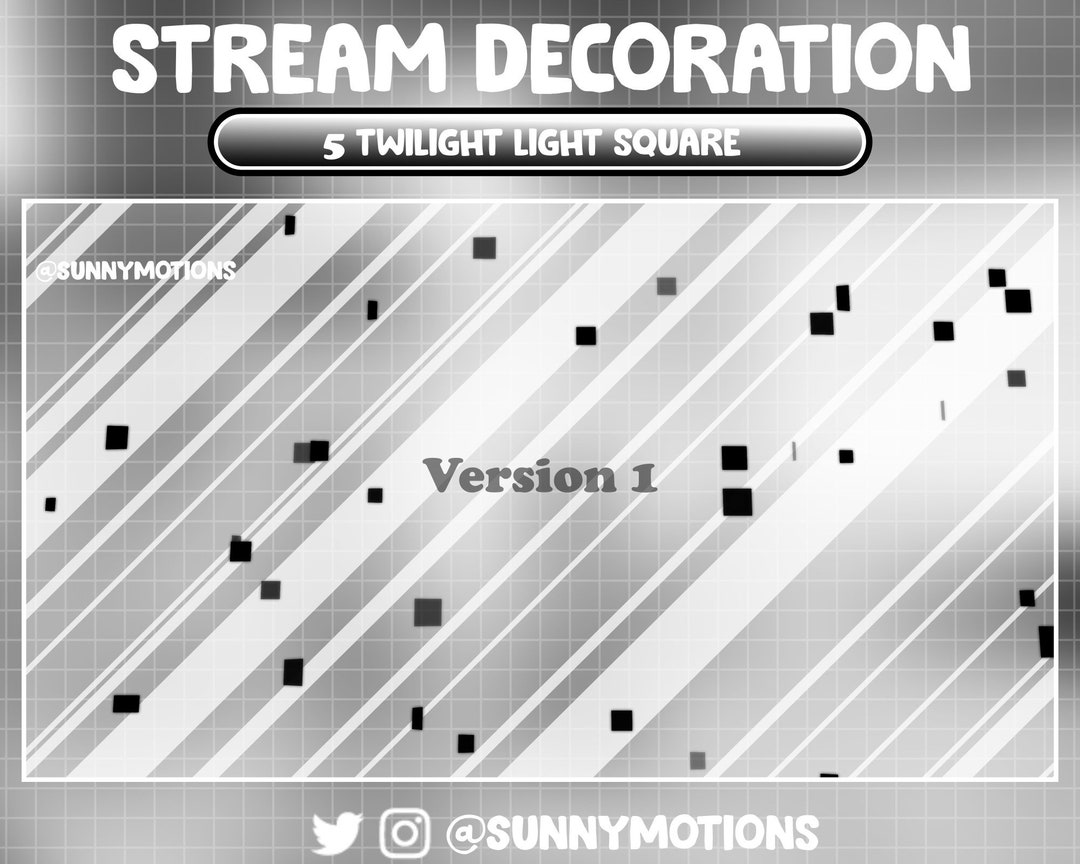 5x Animated Stream Decoration: Kawaii Black Twilight Particles, Lo-fi ...