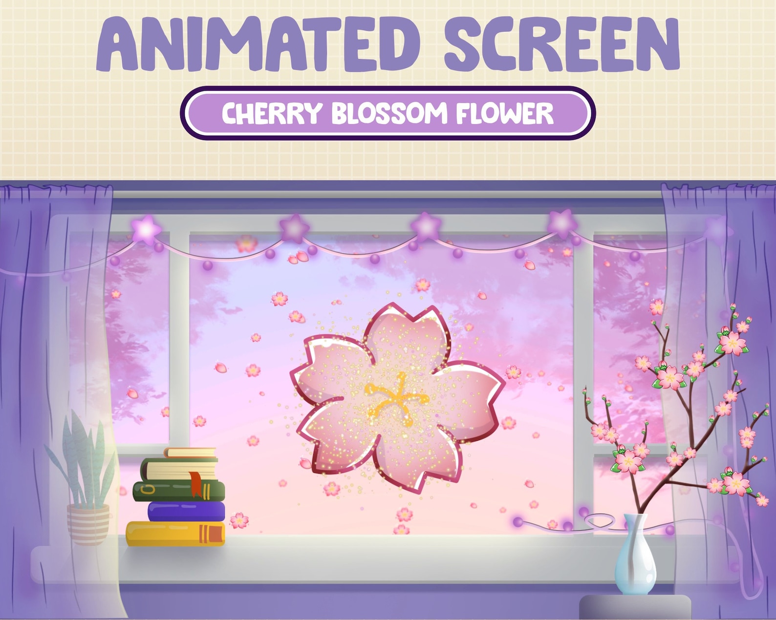 Animated Twitch Stinger Transition / Cute Pastel Pink Sakura - Etsy Canada