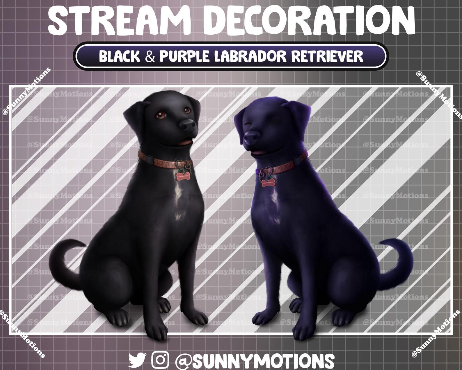 Animated Stream Decoration Animal Soft Plushy Toy: Aesthetic Black ...