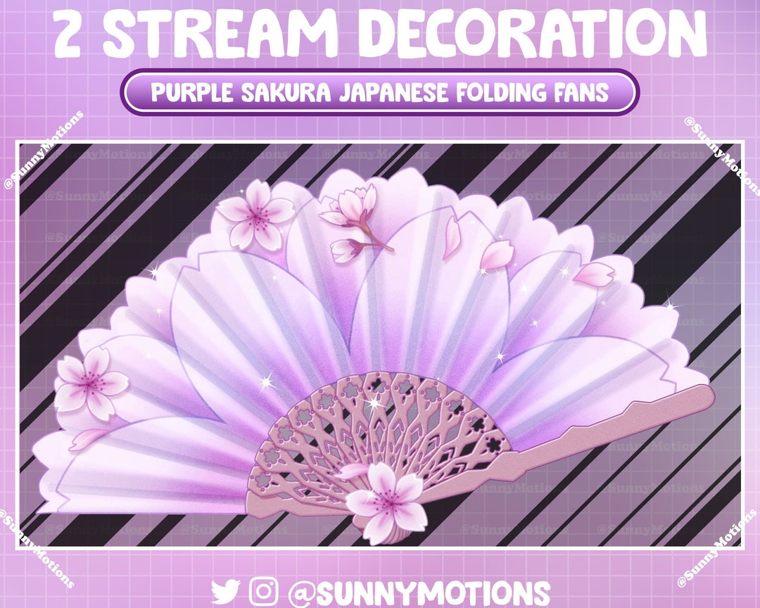 4 Animated Stream Decoration: Kawaii Spring Japanese Cherry Blossom ...