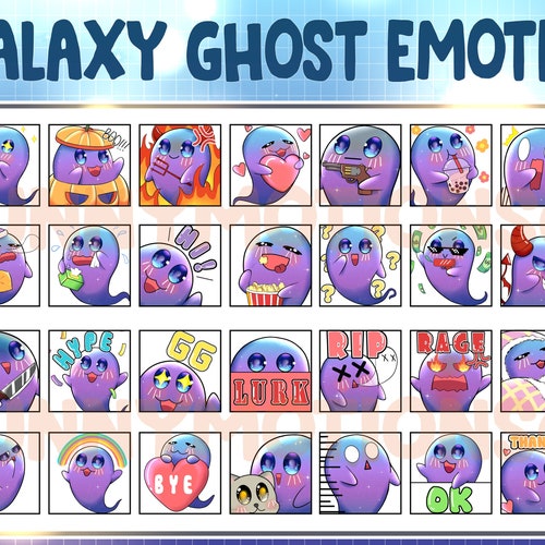 Cute Chibi Spooky/ghost Emote Bundle twitch/discord - Etsy