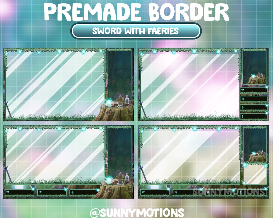 ANIMATED Stream Package / Warrior Fantasy Sword Twitch Overlay - Etsy