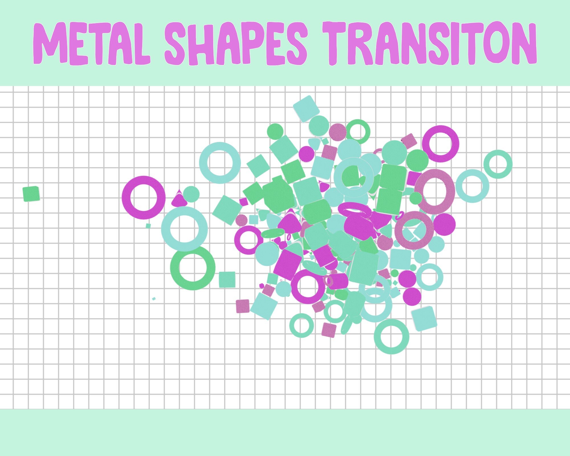 Drawing & Illustration 2x Abstract Geometric Shapes Animated Twitch ...