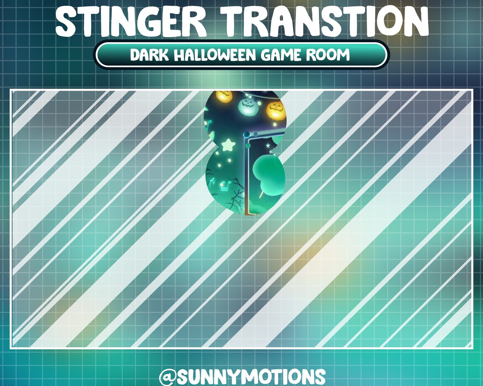 Animated Twitch Stream Stinger Transition / Dark Green - Etsy