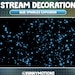 Animated Stream Decoration Confetti Shooting / Blue Sparkles Explosion ...
