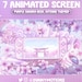 7 Animated Purple Sakura Desk Twitch Screen Overlay, Kitsune, Japanese ...