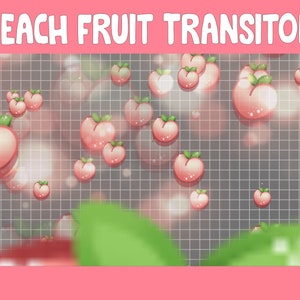 Peach Fruit Animated Twitch Scene Transition - Kawaii Peach Fruit ...