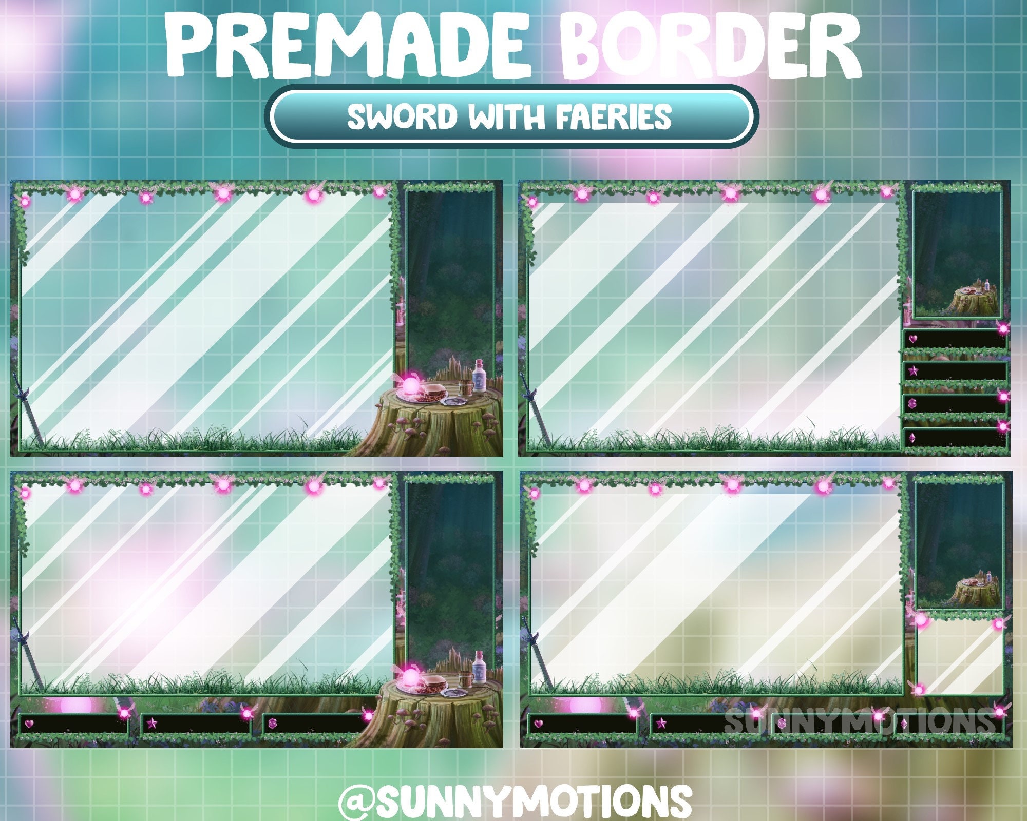 ANIMATED Stream Package / Warrior Fantasy Sword Twitch Overlay - Etsy