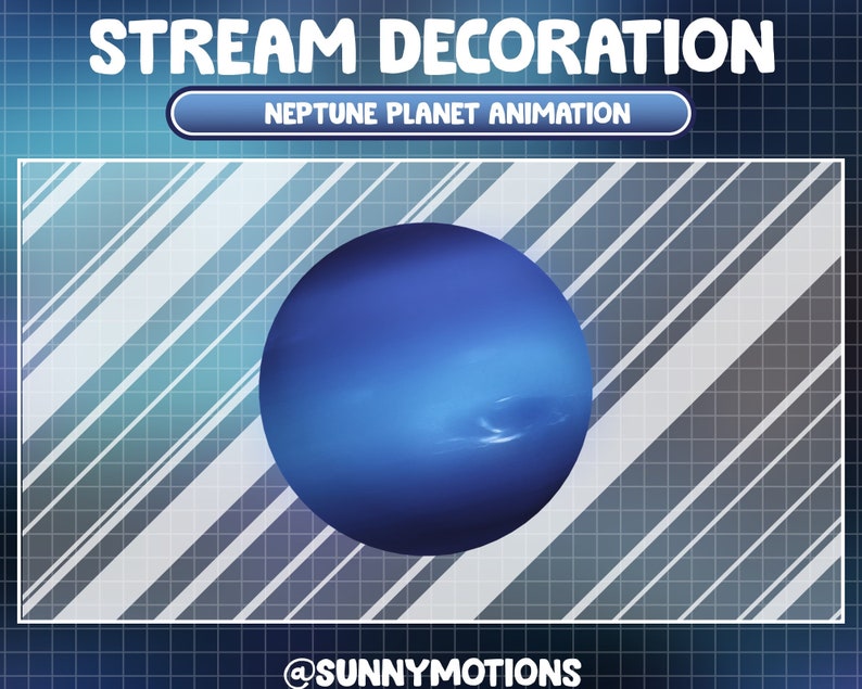 Animated Twitch Overlay Stream Decoration: Neptune Planet / - Etsy