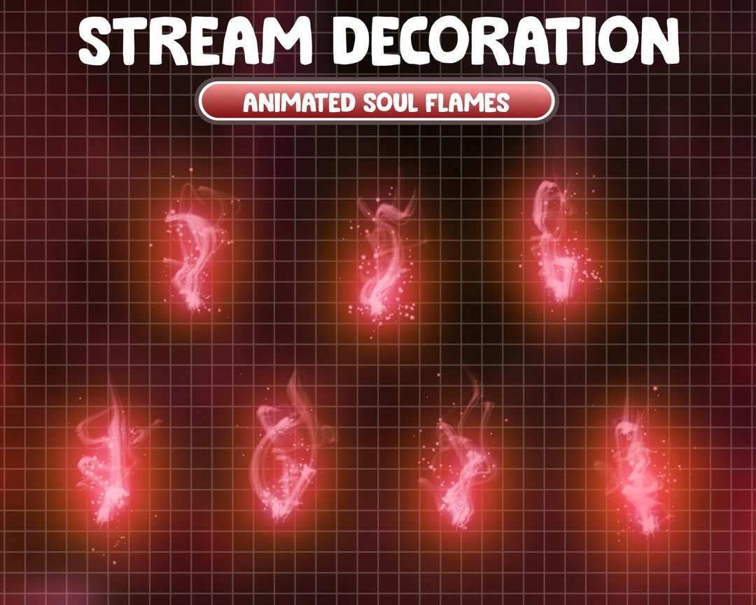 Animated Stream Decoration Red Soul Flames / Mythology / Magical Fire ...