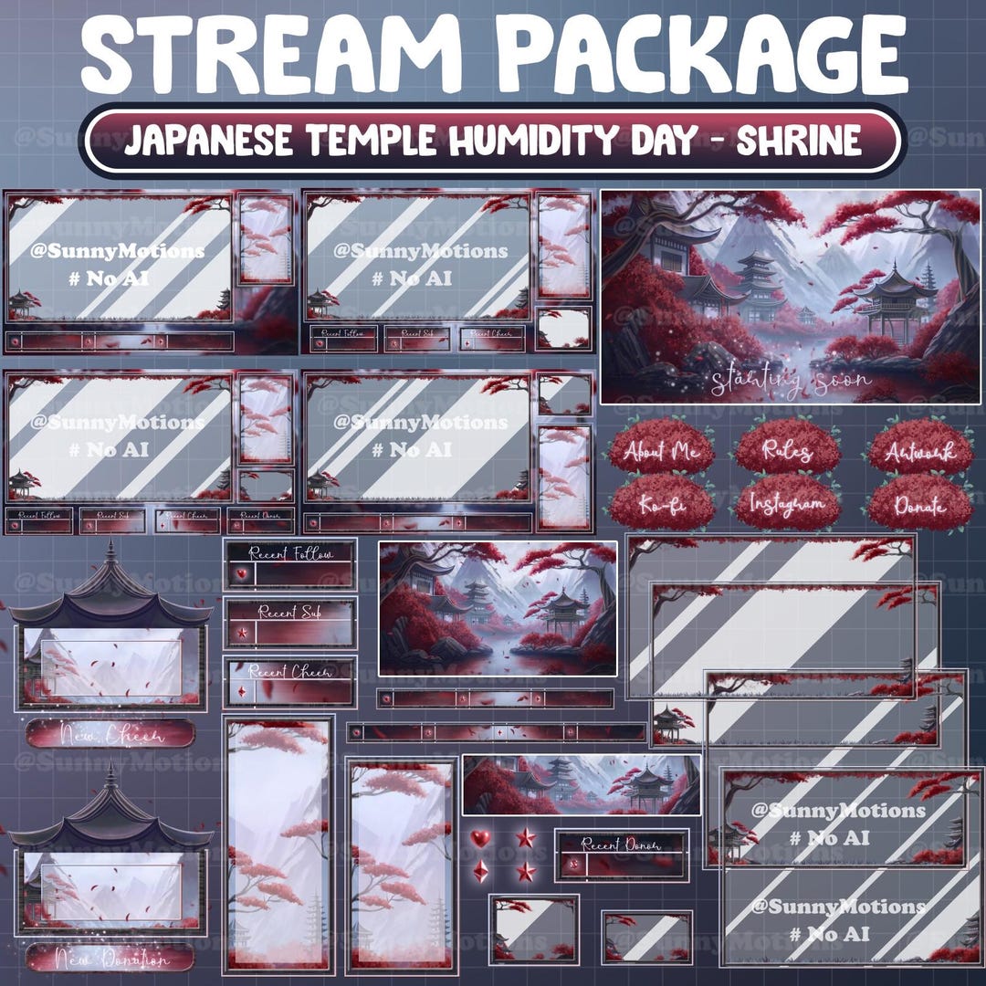 ANIMATED Stream Package: Aesthetic Morning Humidity Japanese Ancient ...