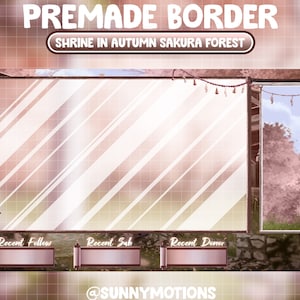 Animated Twitch Stream Package Overlay / Shrine Temple Day / Aesthetic ...