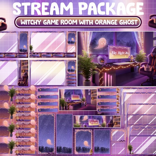 5x Twitch Animated Cozy Gaming Room Stream Screens / Lo-fi - Etsy