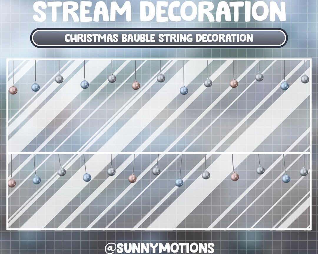 Animated Twitch Overlay Stream Decoration: Light Garlands Christmas ...