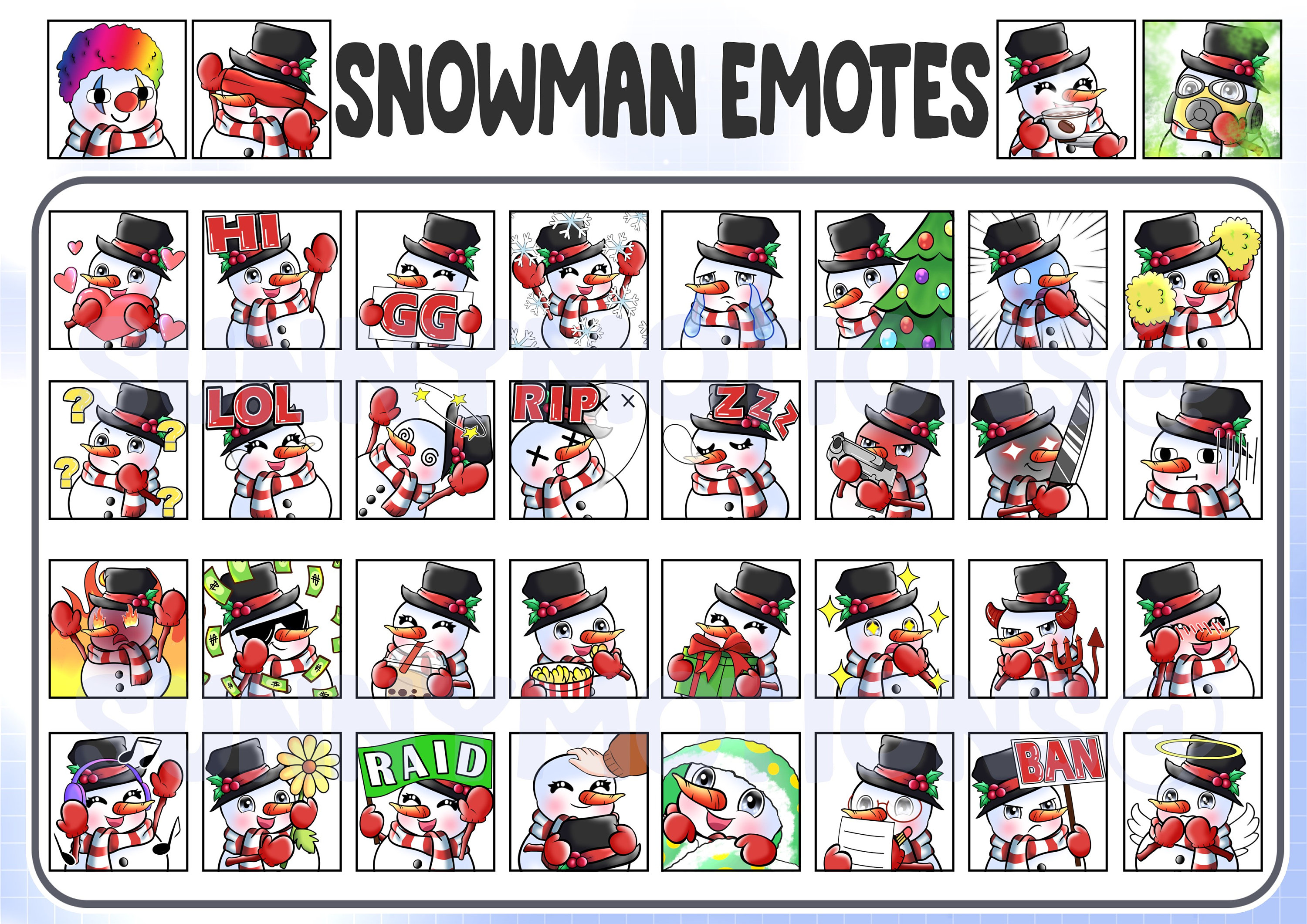 Snowman Emoticon Text