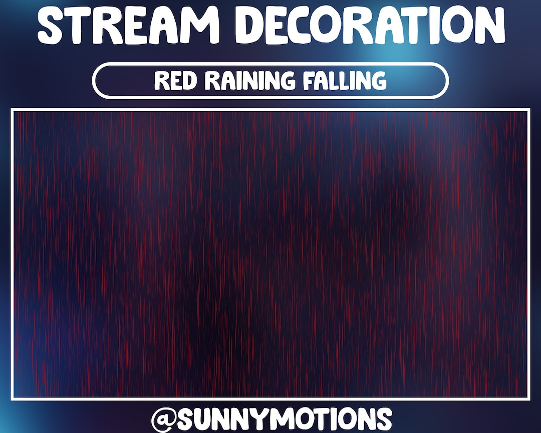 Animated Stream Decoration Red Halloween Raining Falling / Light Heavy ...