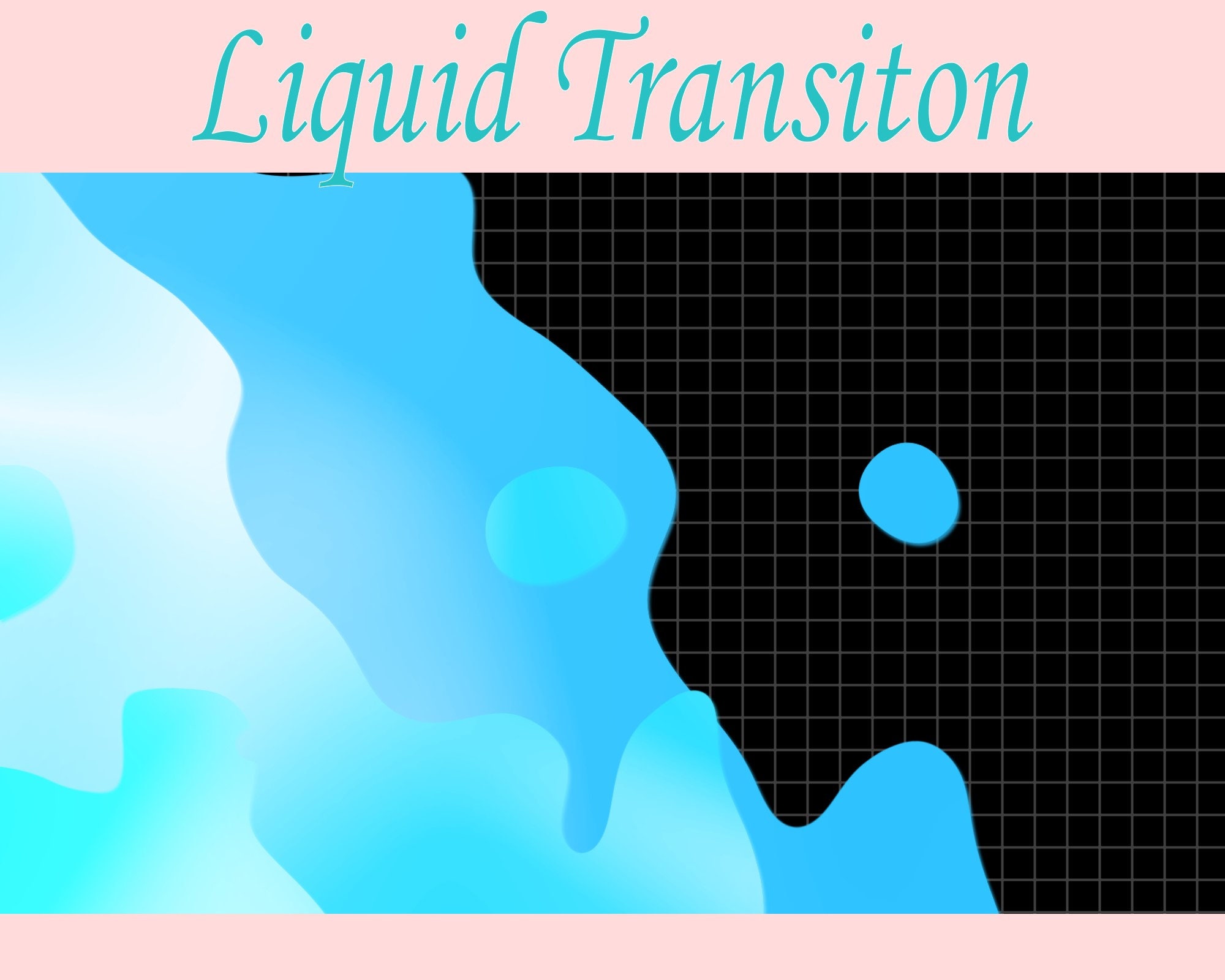 2x Animated Twitch Stinger Transition Animation / Blue Sky Liquid ...
