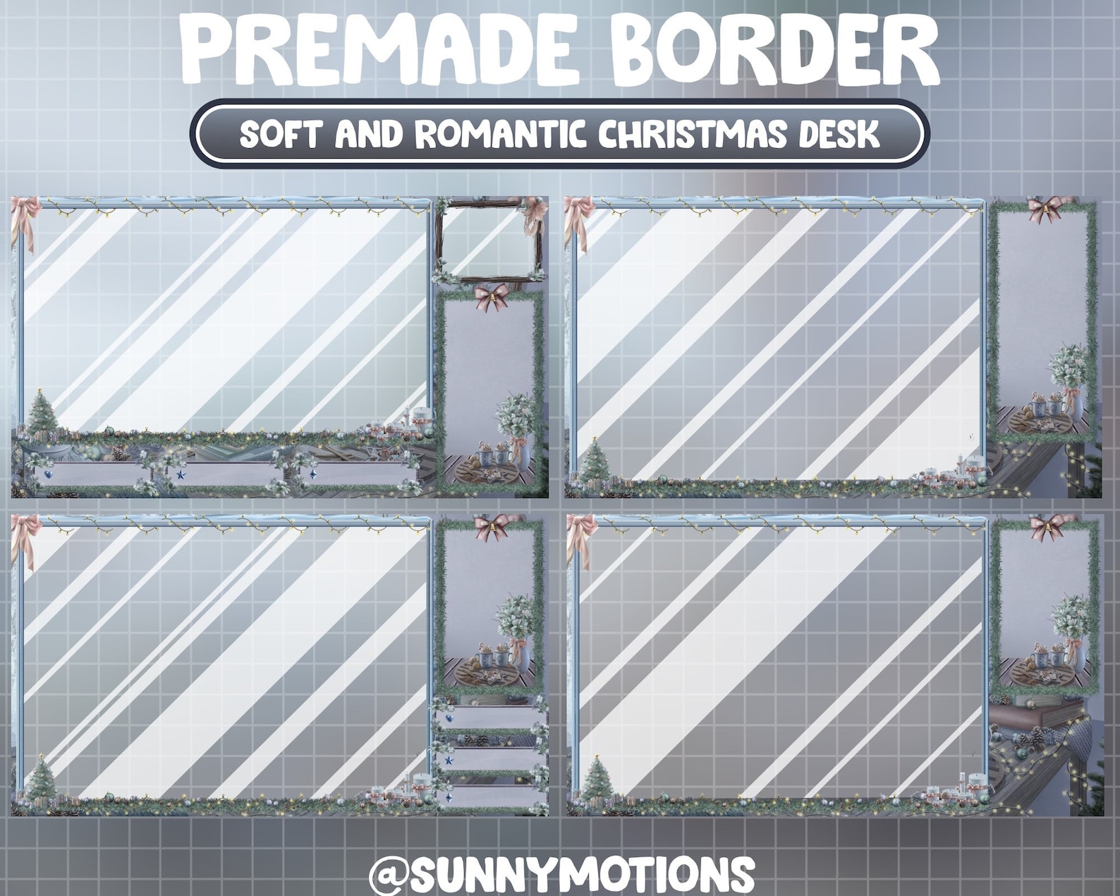 ANIMATED Christmas Twitch Overlay Stream Package / Lo-fi - Etsy