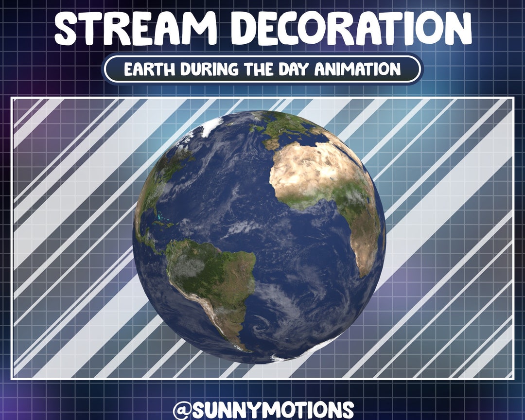 Animated Twitch Stream Decoration: Earth During the Day / Star Galaxy ...