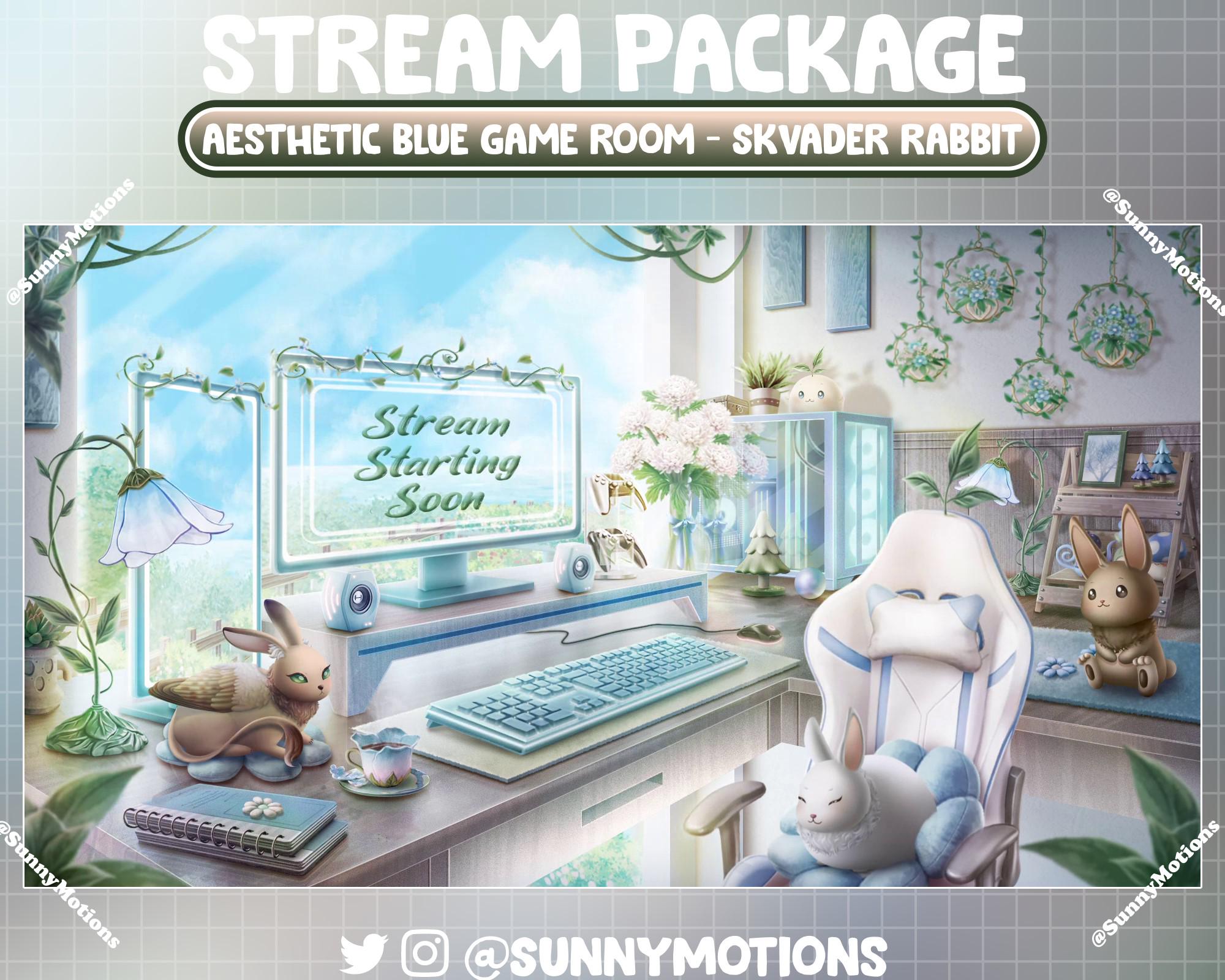 ANIMATED Stream Package: Aesthetic Fictional Akvader House, Cozy Desk ...