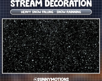 Animated Snow Stream Decoration Christmas Twitch Overlay - Etsy