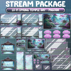 ANIMATED Stream Package: Aesthetic Morning Spring Japanese Ancient ...