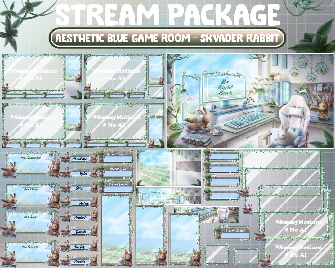 ANIMATED Stream Package: Aesthetic Fictional Akvader House, Cozy Desk ...