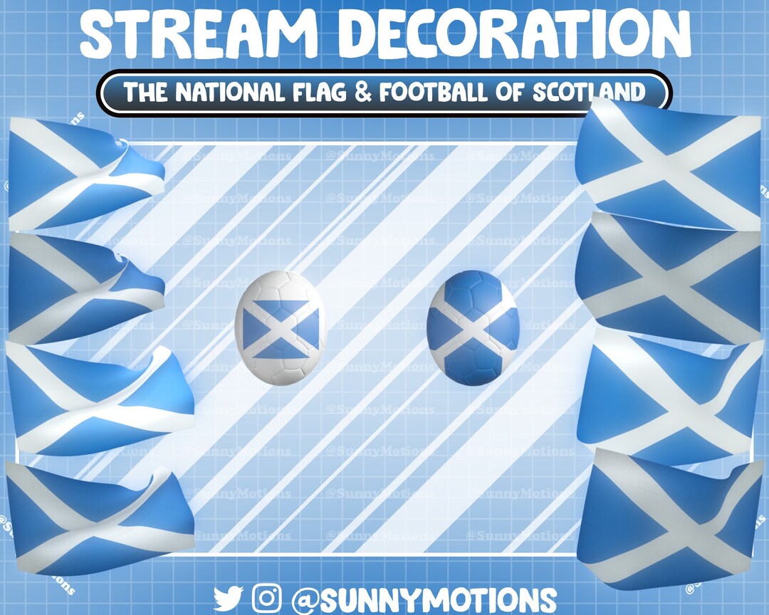 Animated Stream Decoration: the National Flag of Scotland Twitch ...