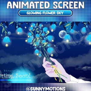 FULL ANIMATED Fairy Glowing Flower Garden Twitch Overlay Stream Package ...