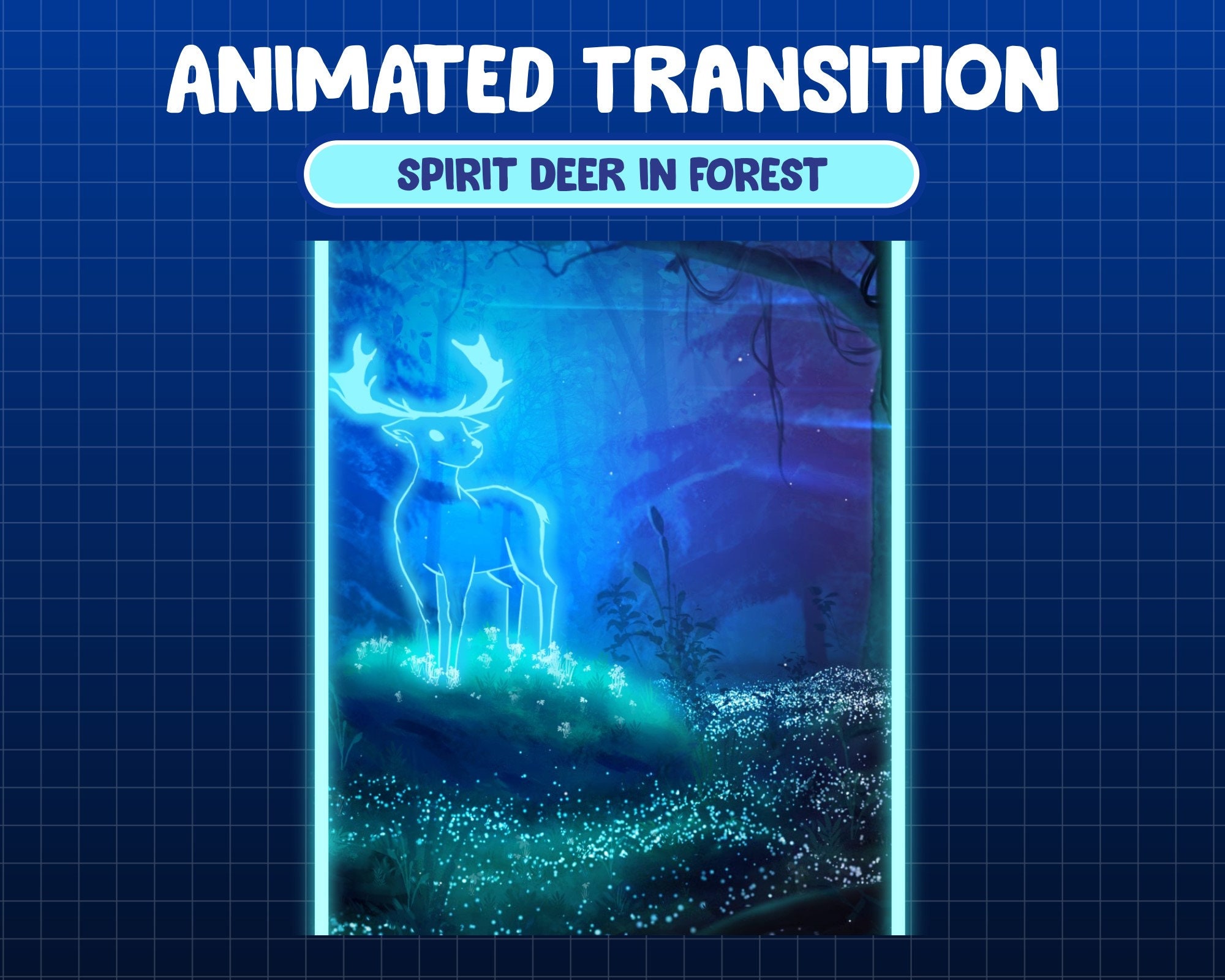 2x Spirit Deer in Spirit Forest Twitch Stream Stinger | Etsy